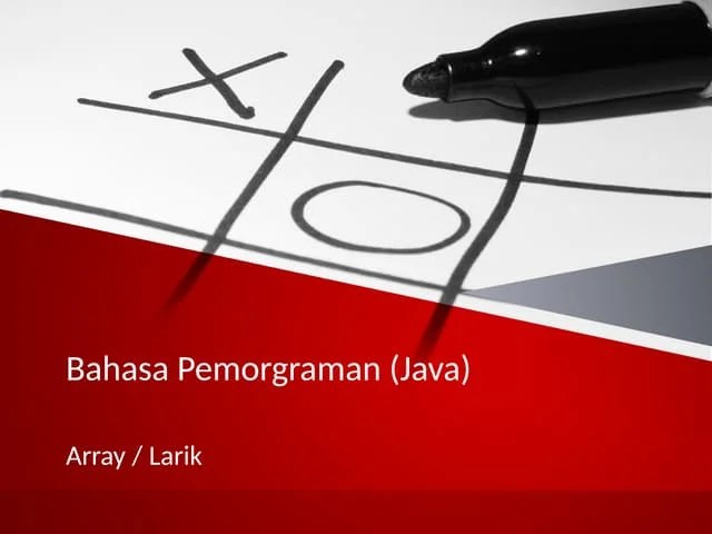 Materi Pemrograman Java Array Pertemuan 7 Pptx