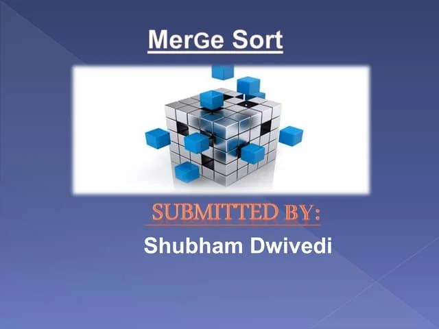 Merge Sort Code In C Explained Pptx
