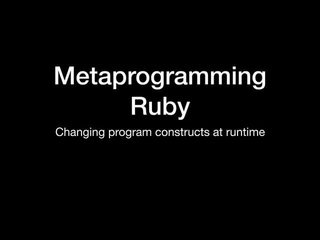 Metaprogramming Ruby Pdf