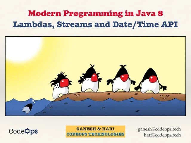 Modern Programming In Java 8 Lambdas Streams And Date Time Api Pdf