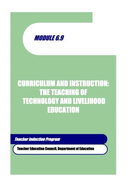 Tle1 Nature Scope And Components Of Tle Docx Professional School