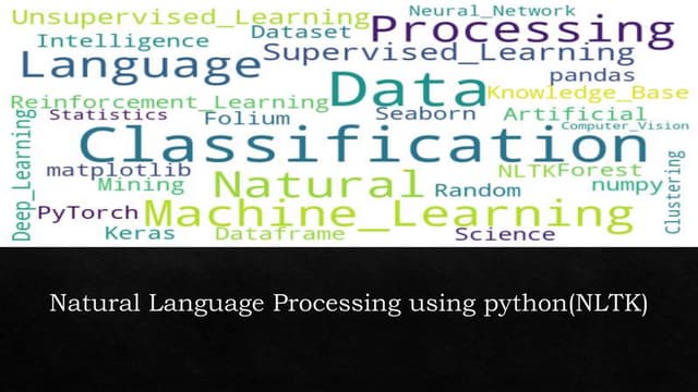 Natural Language Processing Using Python Pptx