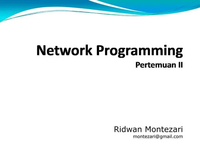 Network Programming 2 Dasar Pemrograman Java Pdf