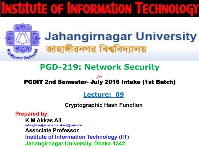 Secure Hash Algorithm Sha 512 Pptx