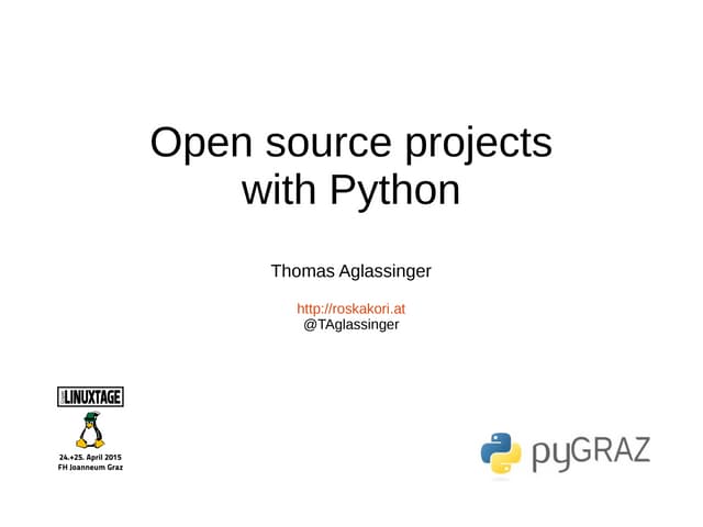 Open Source Projects With Python Pdf