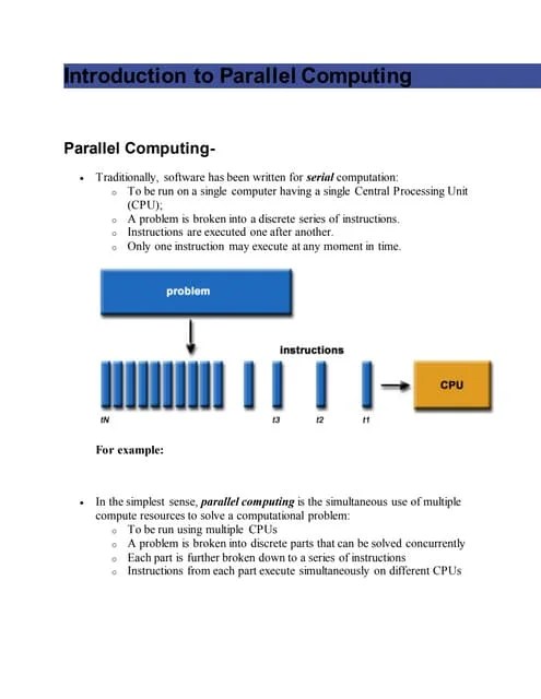 Parallel Computing Module 1 Part A Vtu Ppt Pptx