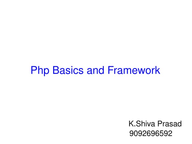 Php Framework Difference Pptx