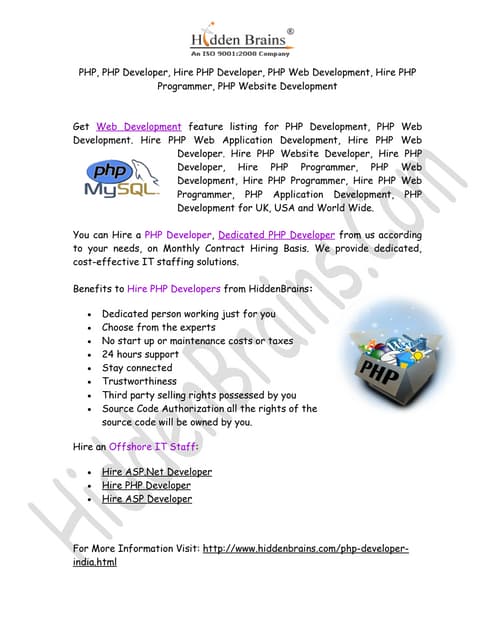 Php Web Development Ppt