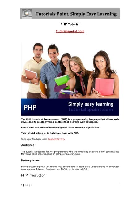 Php Tutorial Pdf