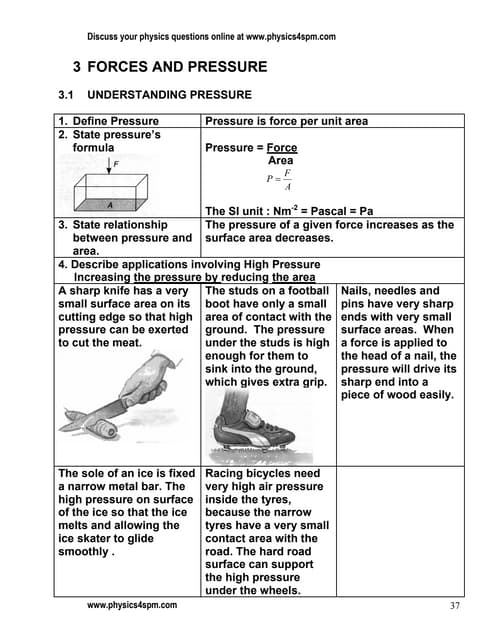 Exercises Chapter 3 Force Pressure Pdf