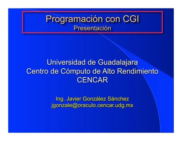 199801 Cgi Programming Ppt