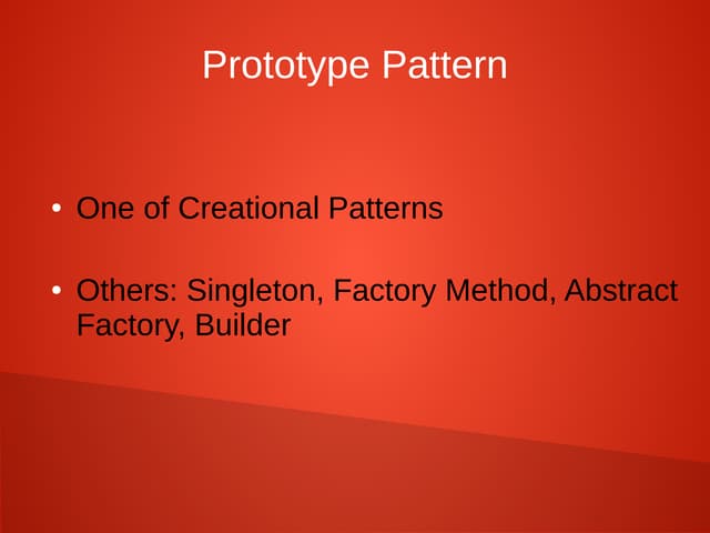 Prototype Design Patterns Ppt