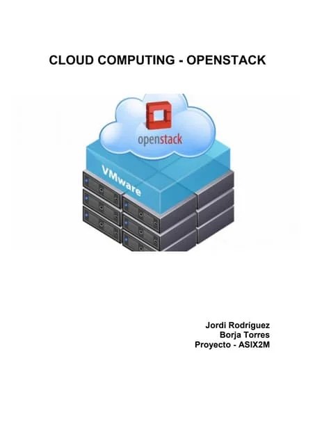 Proyecto Cloud Computing Openstack Pdf