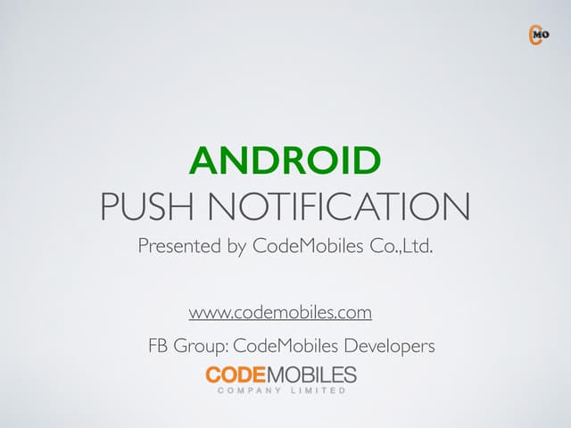 Basic Android Push Notification Pdf