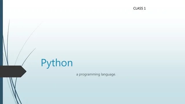 Python Basics Pptx