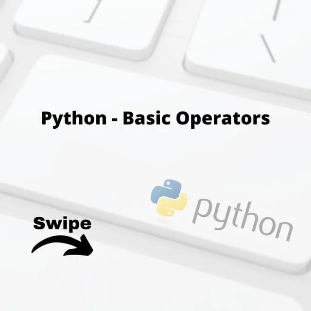 Python Basic Operators Pdf