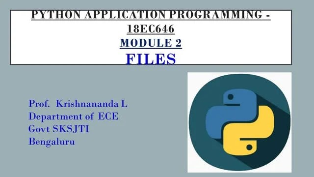 Python Files Pdf