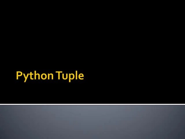 Python Tuple Pdf