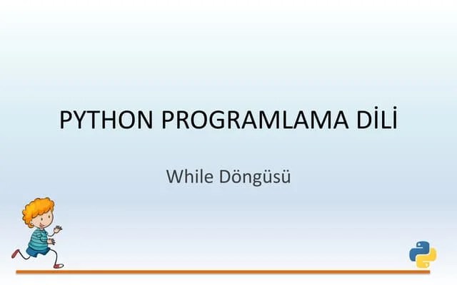 Python While Döngüsü Pdf