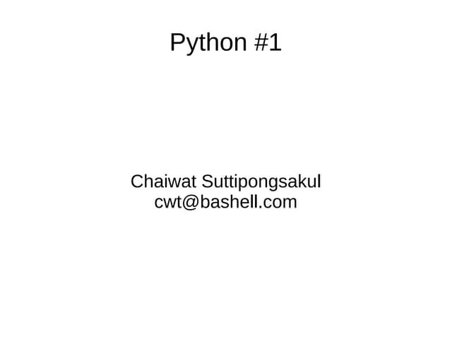 Python Course 1 Odp