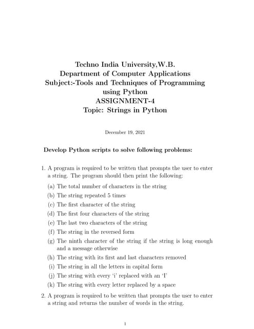 Python Assignment 4 Pdf