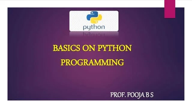 Python Basics Pptx