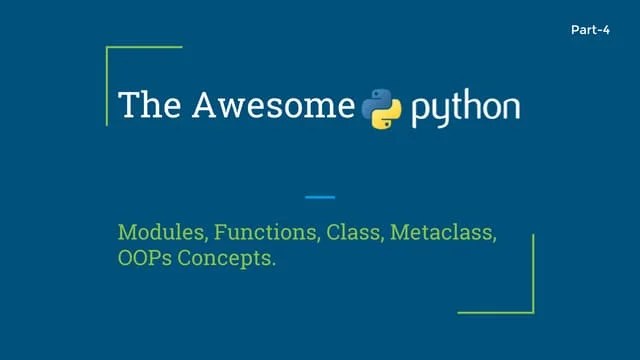 Python Modules Odp