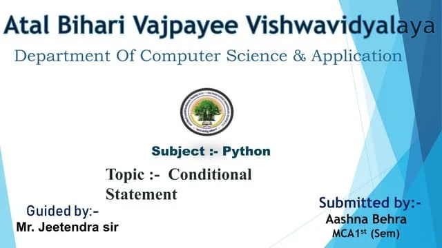 Conditional Statements Python For Basics Pptx