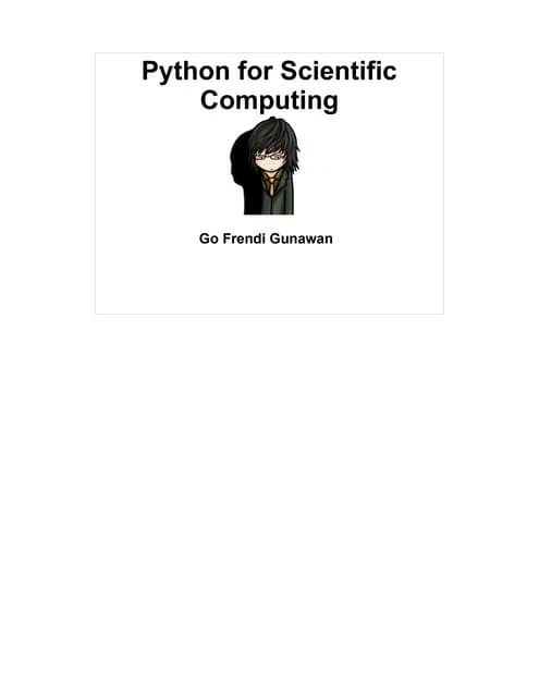 Python For Scientific Computing Pdf