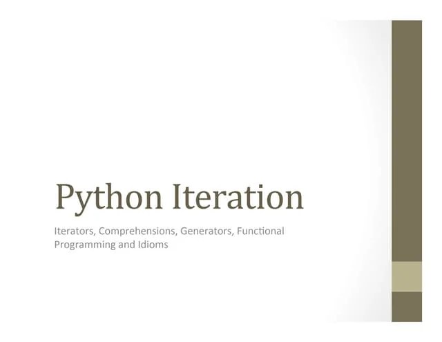 Python Iteration Pdf