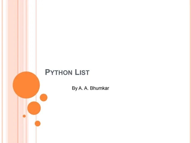 Python List Pptx