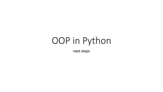 Python Oop Third Class Pptx
