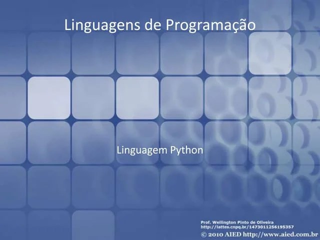 Python Para Desenvolvedores Pptx