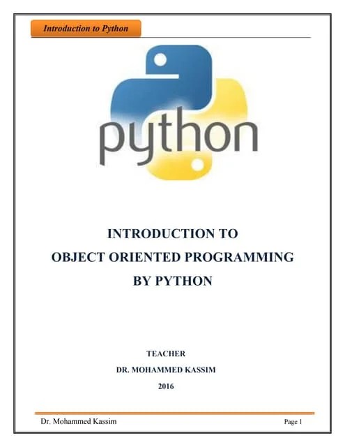 Introduction To Python For Beginners Pptx Programming Languages
