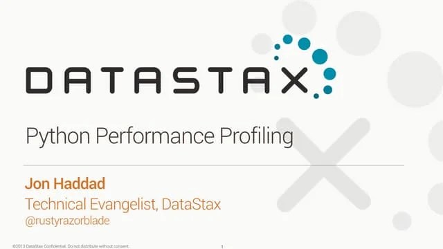Python Performance Profiling Pdf Databases Computer Software And