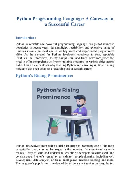 Python Programming Language Pdf