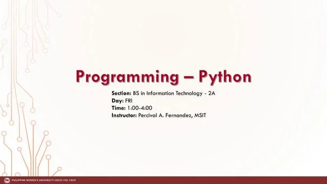 Python Programming Part 3 Pdf