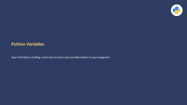 Variables In Python Pptx