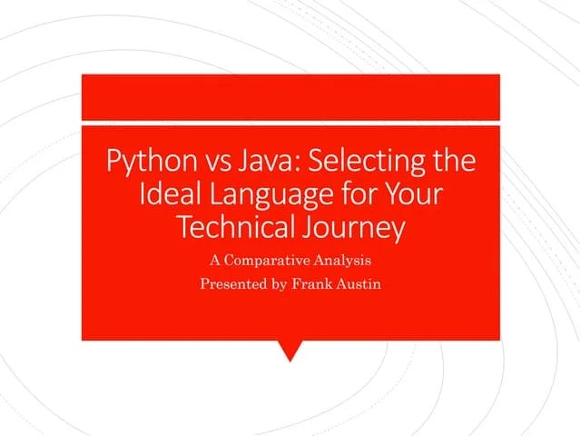 Python Vs Java Programming Language Pdf