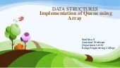 Queue Implementation Using Array Pptx