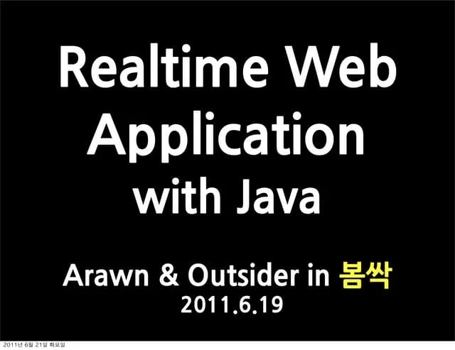 Web Sockets In Java Pptx