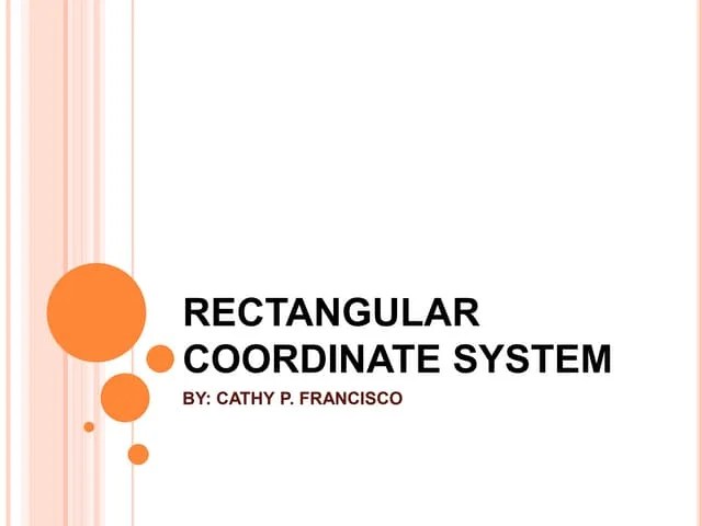 Cartesian Coordinate Plane Mathematics 8 Pptx