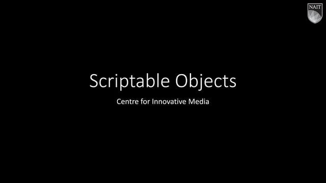 Scriptable Objects In Unity Game Engine C Pdf Programming