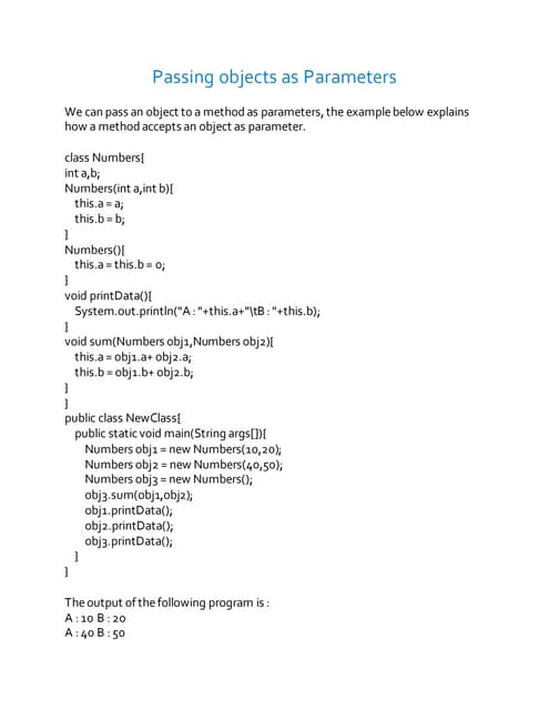 Cs3391 Oop Unit Ii Notes Final Pdf