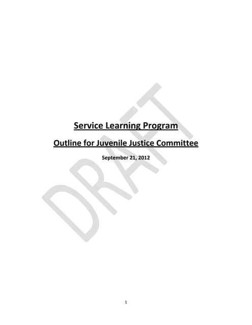 Service Learning Program Proposal Pdf