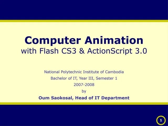Actionscript 3 Session 2 Getting Started Flash Ide Ppt