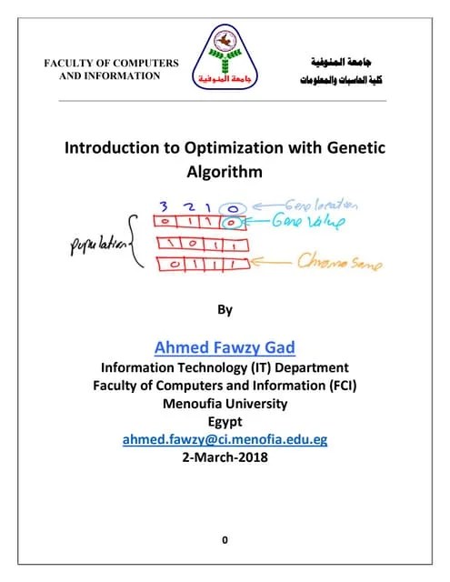 Genetic Algorithm Ppt Odp