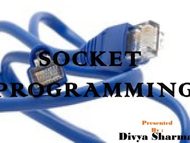Socket Programming Ppt