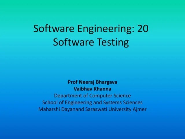 Effective Software Testing Pdf