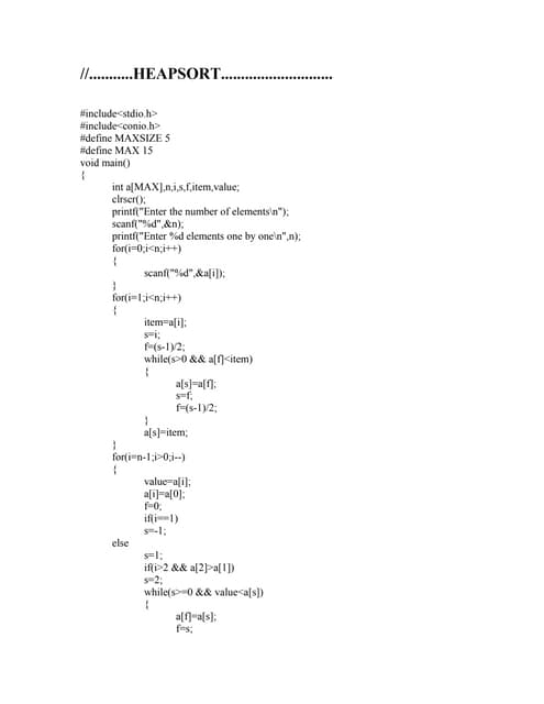 Sorting Programs Doc